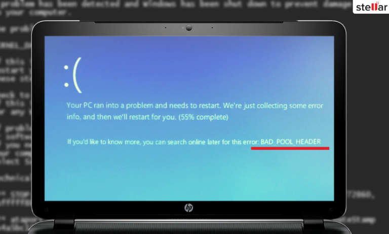 How to Fix "BAD POOL HEADER" Error in Windows 10 | Stellar - ob欧宝体育登陆