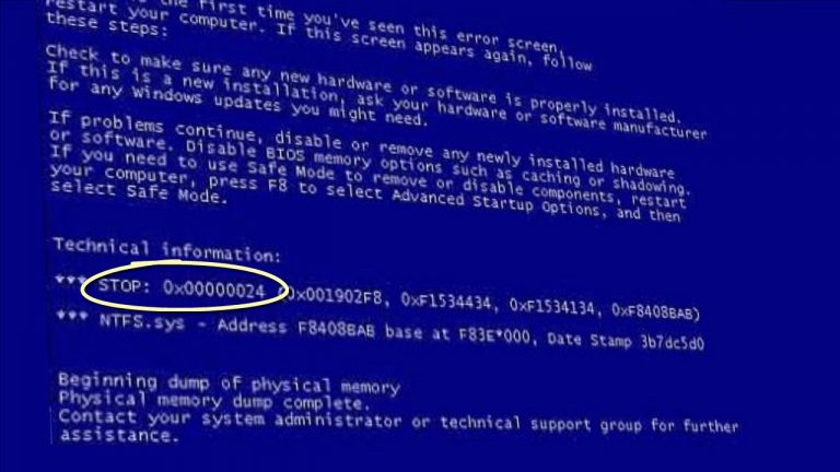 How to fix Windows "Stop 0x00000024" Error and recover lost data - ob欧宝体育登陆