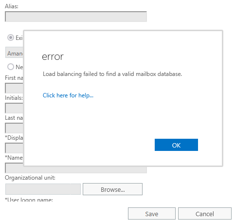 How to Fix Error “Load balancing failed to find a valid mailbox database”? | Stellar - ob欧宝体育登陆